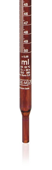 Spare burette length for compact burette, Boro 3.3, amber | BRAND